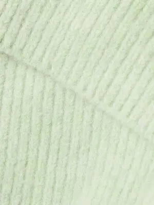 Rick Owens Draped Ribbed-knit Turtleneck Sweater - Green