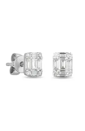 DONATELLO GIAN Sterling Crystal Stud Earrings