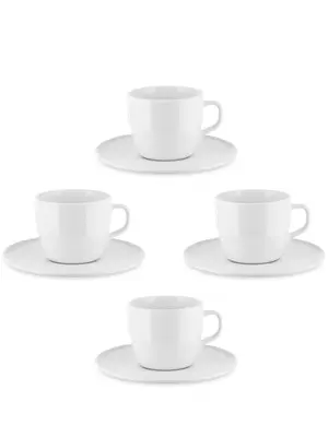 ALESSI X Naoto Fukasawa Itsumo Coffee Cups And Saucers - White