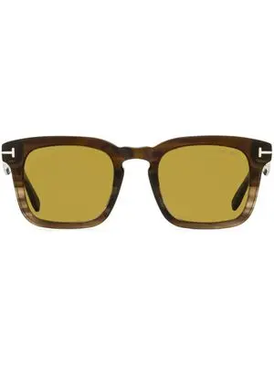 TOM FORD Dax Square-frame Sunglasses - Brown