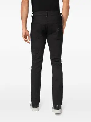 Philipp Plein Dragon-detail Slim Jeans