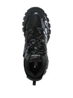 Balenciaga Track Signature Sneakers - Black