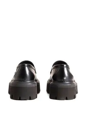 Woolrich Round Toe Leather Loafers