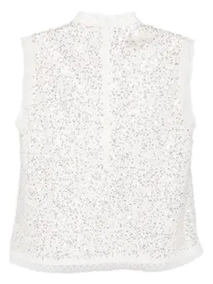 Shiatzy Chen Libre Collection Sequin Top - Grey