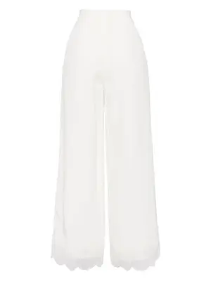Shiatzy Chen Lace Embroidery Straight Trousers - White