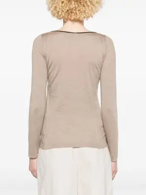 Brunello Cucinelli Bead-trim Top
