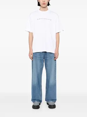 A BATHING APE Hand Drawn Logo T-shirt - White