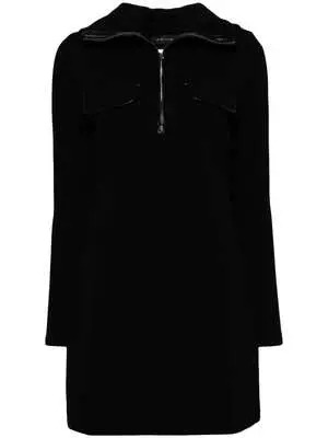 TOUT A COUP Half-zip Mini Dress
