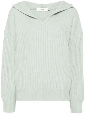 B+AB Hooded Wool Jumper - Green