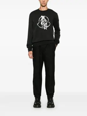 Moncler Embroidered Logo Trousers