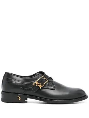 BILLIONAIRE Croc-effect Panel Derby Shoes