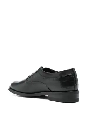 BILLIONAIRE Croc-effect Panel Derby Shoes