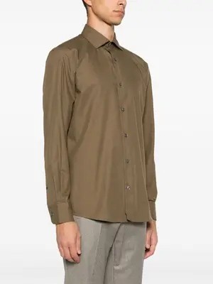 Zegna Cotton Shirt - Brown