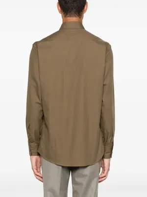 Zegna Cotton Shirt - Brown