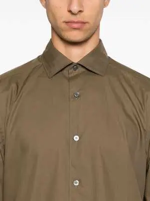 Zegna Cotton Shirt - Brown