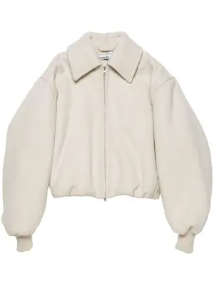 Acne Studios Wool-blend Bomber Jacket - Neutrals