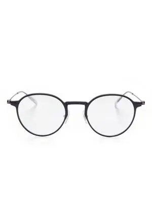 Montblanc Round-Frame Glasses Blue