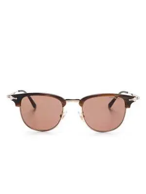 Montblanc Square-frame Sunglasses - Gold