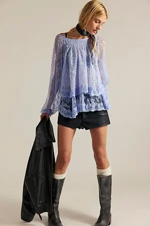Free People Goldie Knit Top - Serenity
