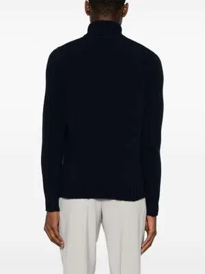 Fedeli Turtleneck Sweater - Blue