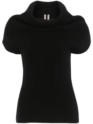 Rick Owens Sl Crater Knitted Top - Black