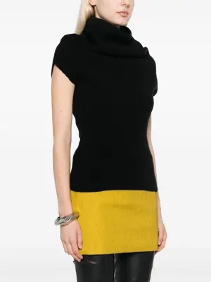 Rick Owens Sl Crater Knitted Top - Black