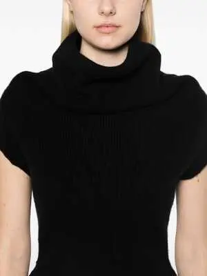 Rick Owens Sl Crater Knitted Top - Black