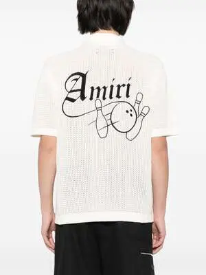 Amiri Bowling Crochet Polo Shirt