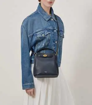 Mulberry Leather Islington Bucket Bag - Blue