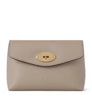Mulberry Leather Darley Cosmetic Pouch - Neutral