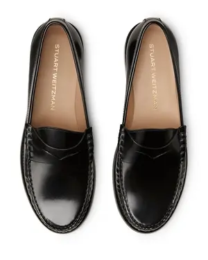 STUART WEITZMAN Lottie Loafers - Black