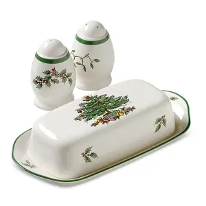 SPODE Christmas Tree Hostess Set - No Color
