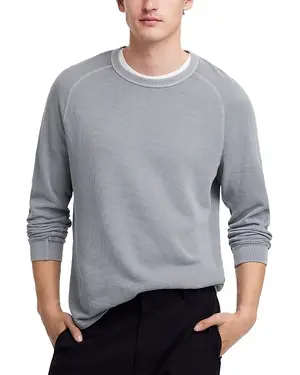 Madewell Textured Long Sleeve Tee Dusk Gray