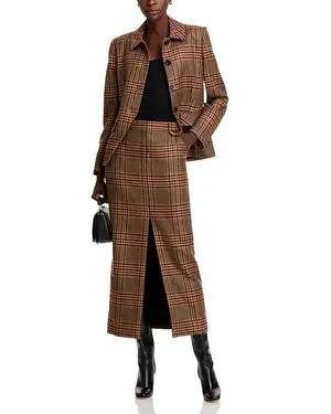 Veronica Beard Maxine Italian Wool Skirt