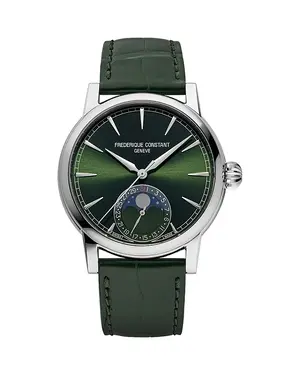 FREDERIQUE CONSTANT Classic Moonphase Date Manufacture Watch, 40mm - Green/green