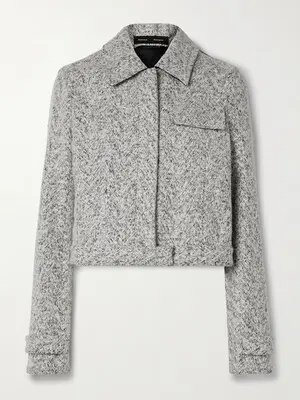 Proenza Schouler Rivers Bouclé-tweed Jacket - Gray