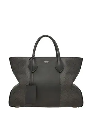 FERRAGAMO Gancini Print Tote Bag - Black