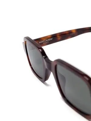 Saint Laurent Tortoiseshell Sunglasses - Brown