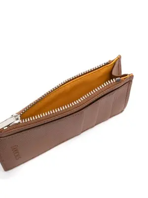 DOUCAL'S Leather Card Holder - Brown