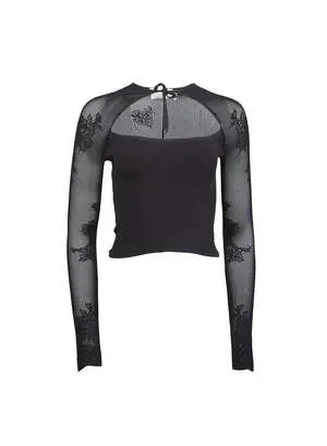 Fleur Du Mal Lace Up Blouses
