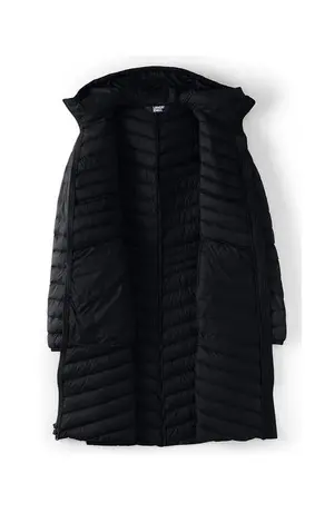 LANDS' END Wanderweight Packable Down Coat - Black