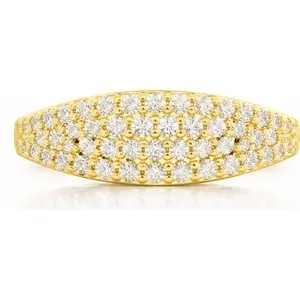 DONATELLO GIAN Name' -tone Crystal Ring - Gold