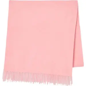 Sandro Wool And Cashmere Scarf - Baby Pink