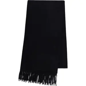 Sandro Wool And Cashmere Scarf Black