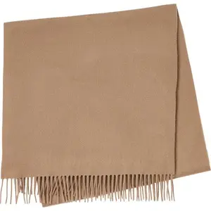 Sandro Wool And Cashmere Scarf Camel