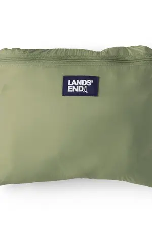 LANDS' END Wanderweight Ultralight Packable Tote Bag - Sage