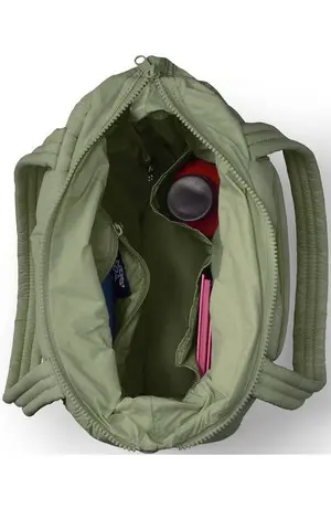 LANDS' END Wanderweight Ultralight Packable Tote Bag - Sage