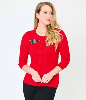 Unique Vintage 3/4 Sleeve Cardigans For Women