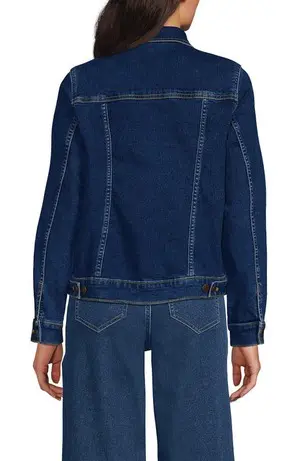LANDS' END Denim Trucker Jacket - Crawford Wash