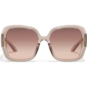 Quay Full Glam 56mm Square Sunglasses - Doe/ Brown Fawn